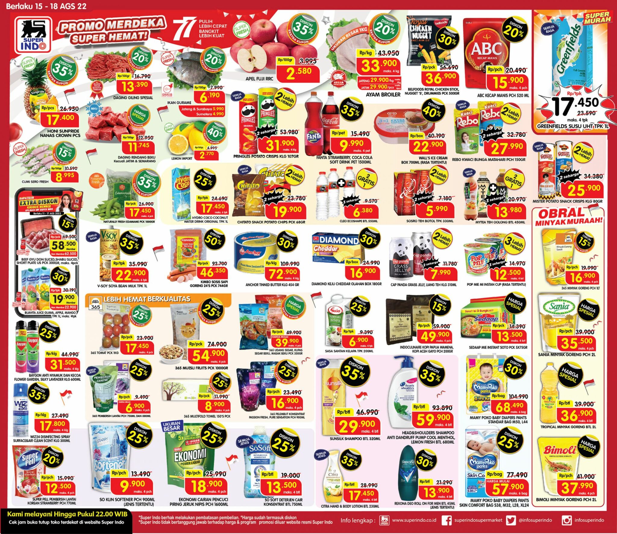 Promo Diskon Merdeka Superindo 15-18 Agustus 2022 - seremonia.id