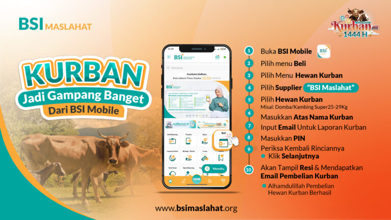 Cara Mudah Berkurban ke BSI Maslahat Secara Digital dengan BSI Mobile ...