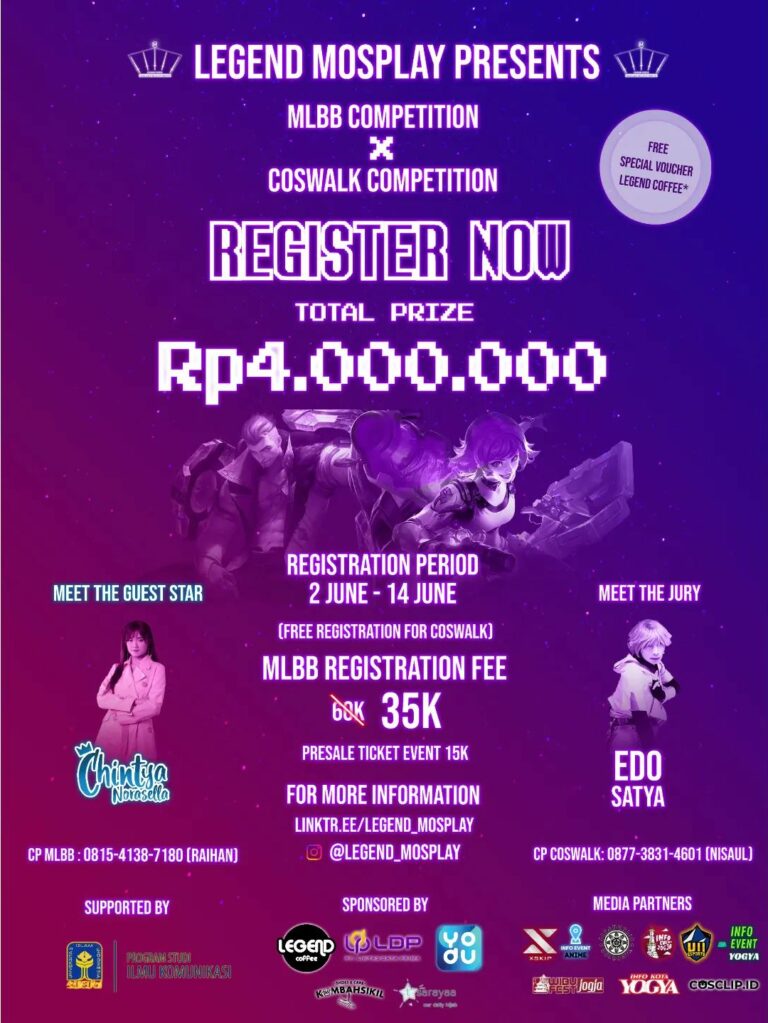 Legend Mosplay: Turnamen MLBB dan Coswalk – seremonia.id