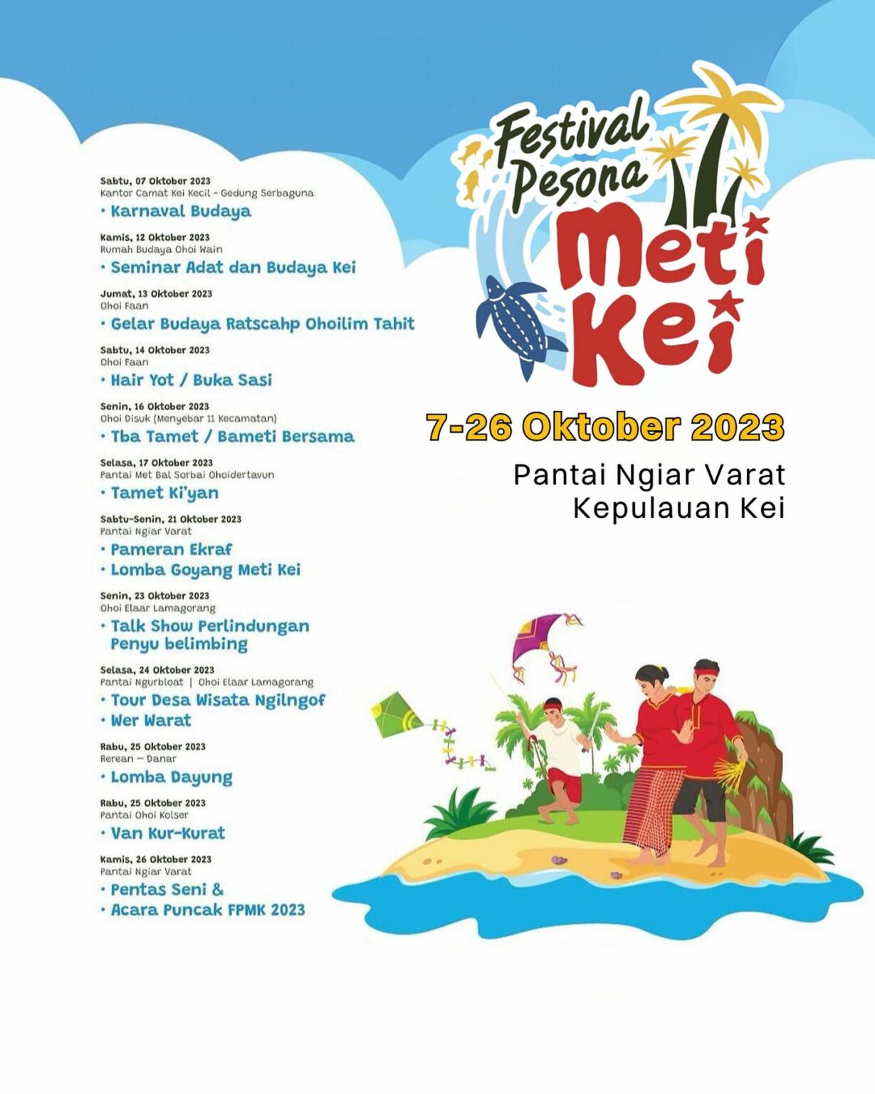 Festival Pesona Meti Kei: Perayaan Ekowisata Tahunan yang Memukau di Kepulauan Kei – seremonia.id