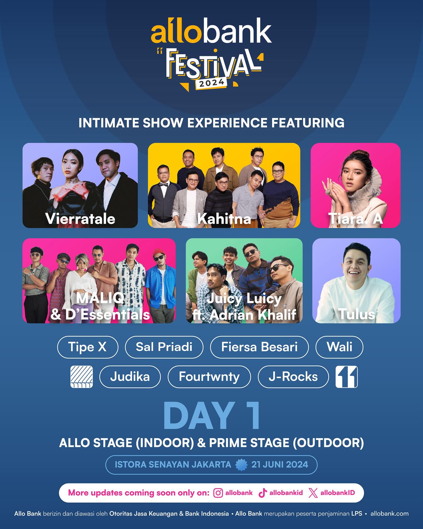 Line Up Allo Bank Festival 2024: WayV, Tulus, dan Banyak Lagi di Istora ...