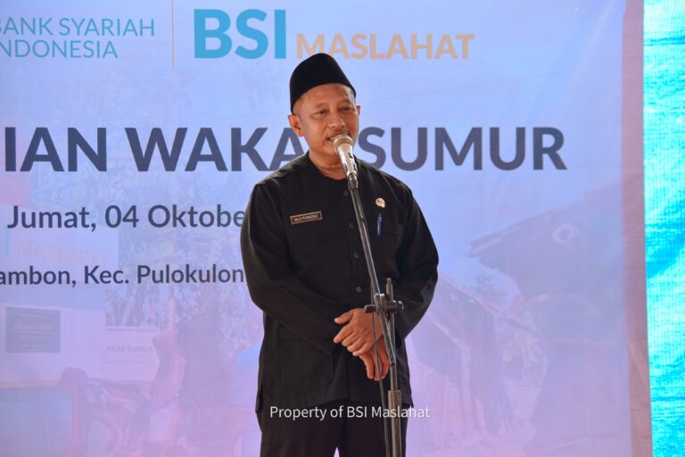 BSI Maslahat Dan BSI Resmikan Wakaf Sumur Di Dusun Senggot Desa Jambon Kabupaten Grobogan ...