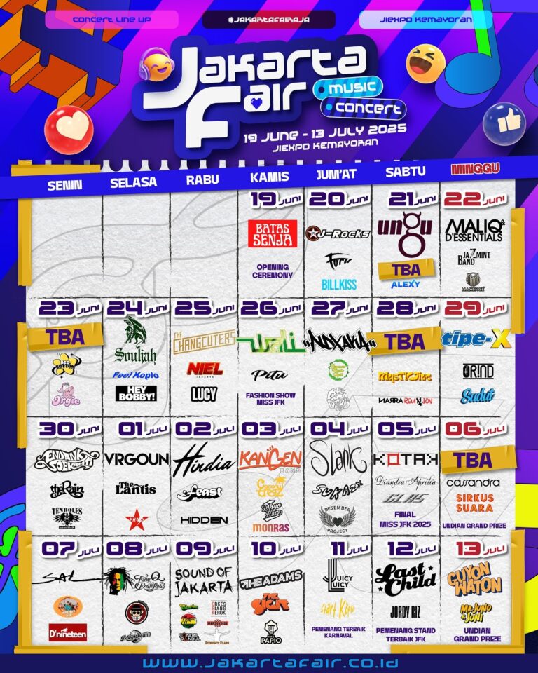 Jadwal Konser Musik PRJ 2025: Hadirkan Deretan Musisi Tanah Air Setiap ...