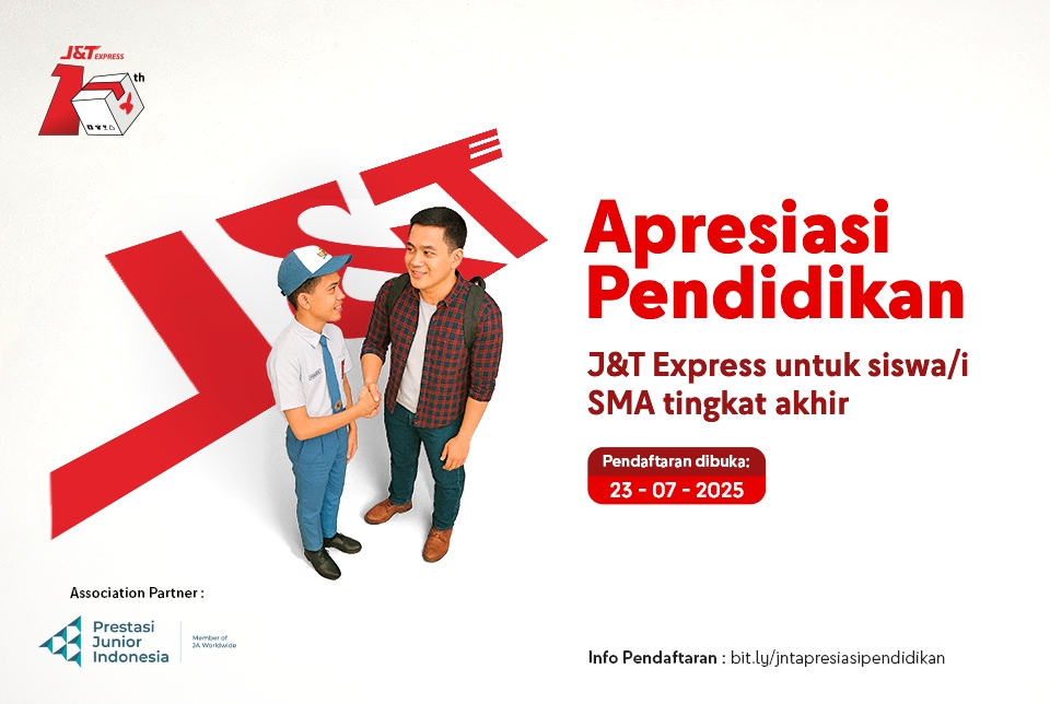 J&T Express Hadirkan Program Apresiasi Pendidikan 2025 bagi 10 Siswa/i SMA Nasional – seremonia.id
