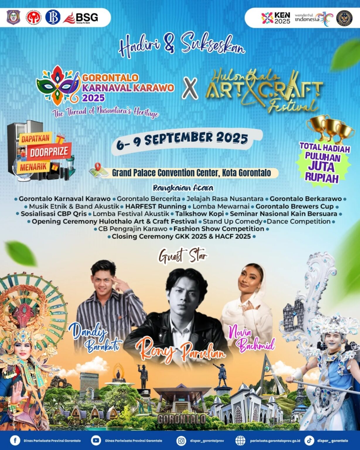 Gorontalo Karnaval Karawo 2025: Pesona Wastra Nusantara Hadir September Ini – seremonia.id