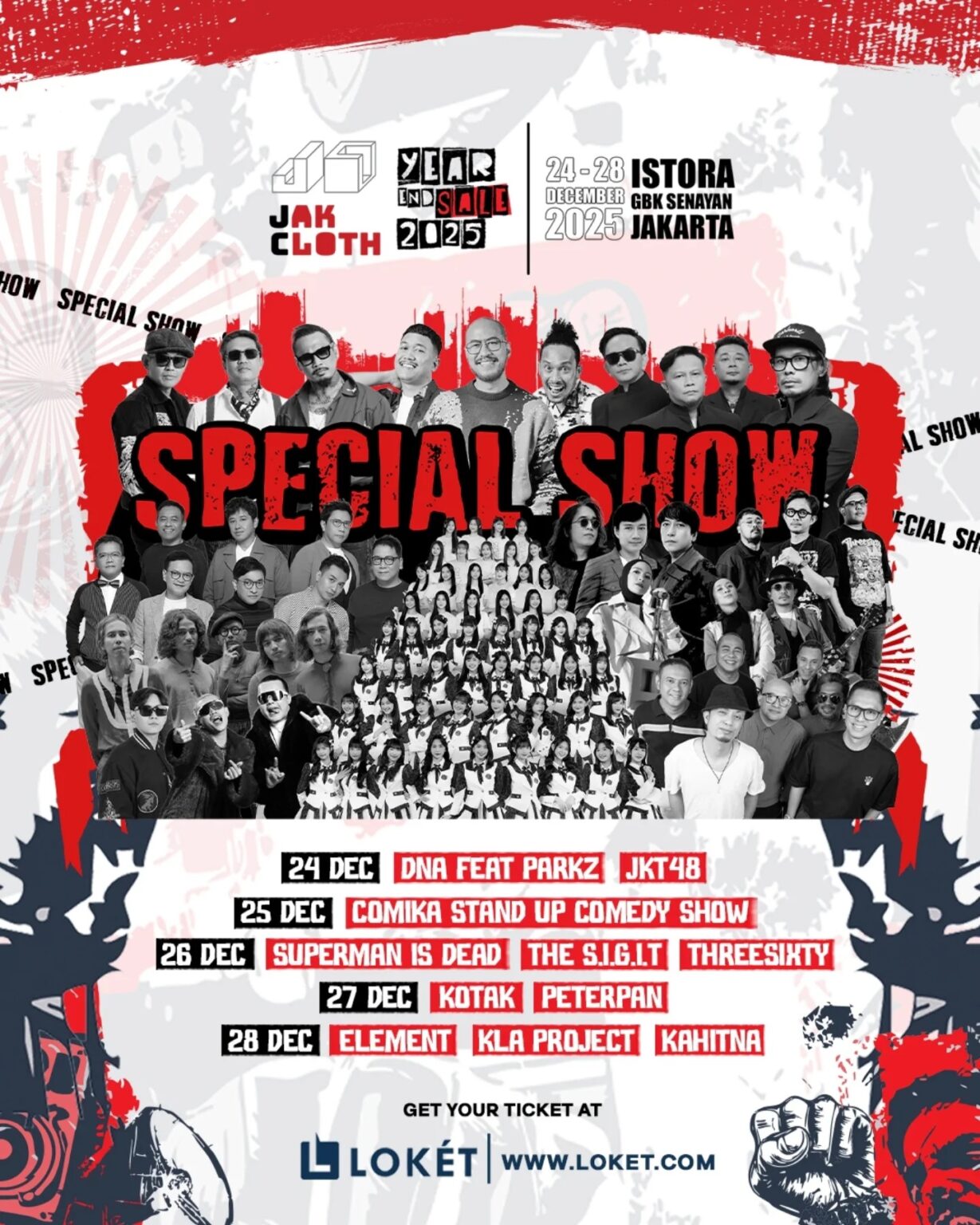 Jakcloth Year End Sale 2025: Event Fashion dan Musik Kembali ke Istora ...